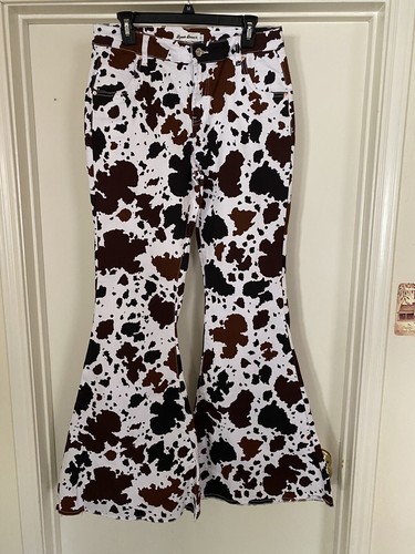 Ranch Dressn Jeans Womens 12 Flared Horse Print New | eBay