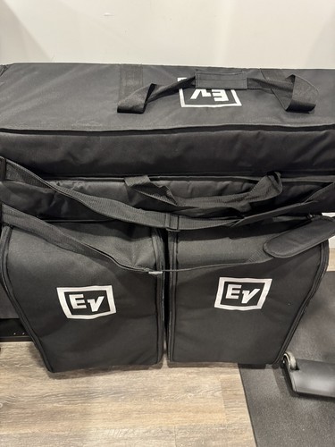 EV Evolve 50 Active Speakers (x2) - Sub and Column Array w/ Covers ...