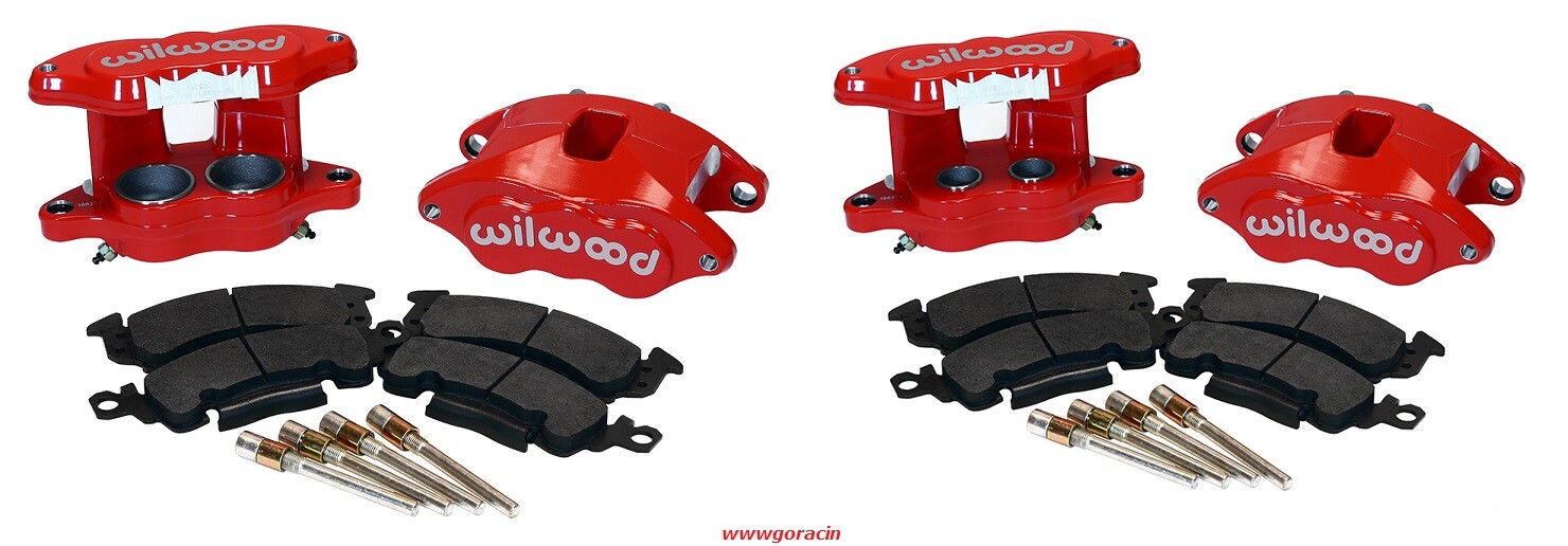 WILWOOD BIG GM BRAKE CALIPER,PAD SET W/PINS,RED,FRONT & REAR,1.28 ...