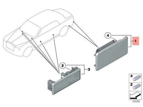 INTERIOR LIGHT BMW ROLLS-ROYCE M3 M6 Z3 DROPHEAD PHANTOM 63316962040 | eBay