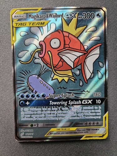 Magikarp & Wailord GX 161/181 Team Up Alternate Art Ultra Rare Pokemon ...