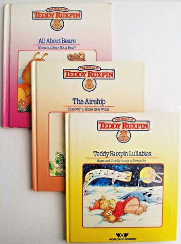 Teddy Ruxpin Lot of 3 The World Of Wonder 1985 BOOKS ONLY No Cassettes ...
