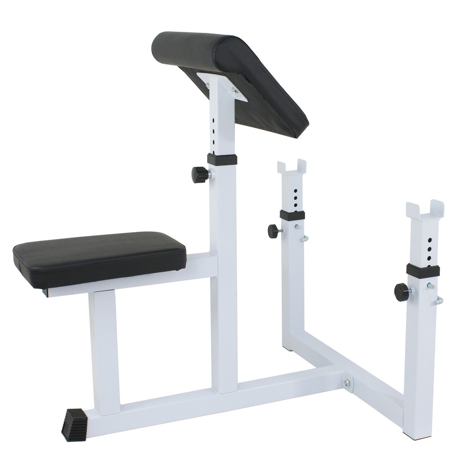 Commercial Preacher Curl Bench Weight Seated Preacher Isolated Dumbbell ...