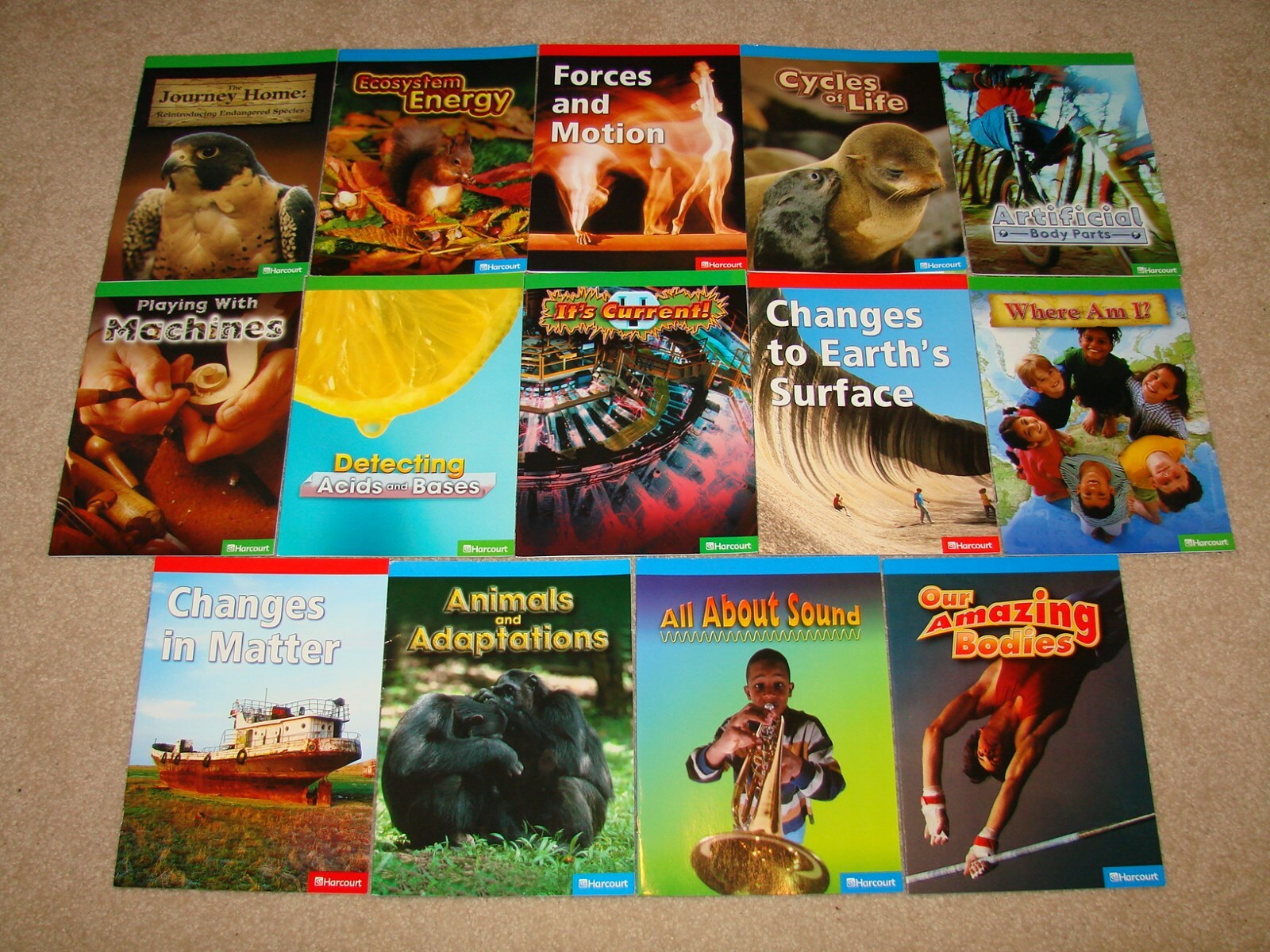 Harcourt Leveled Readers Grade 4 Science -Lot of 14 Books -Homeschool ...