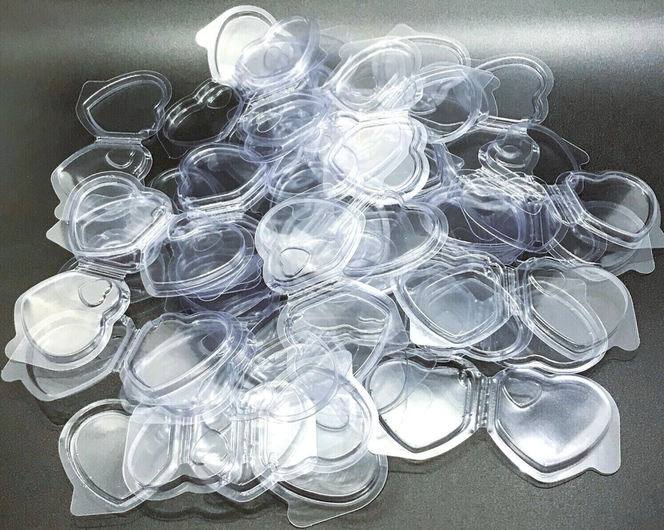 Ty Beanie Baby Tag Protectors Lot of 50 Plastic Heart Hang Tag Holders ...
