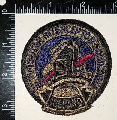 Cold War USAF Air Force 57th Fighter Interceptor Squadron ICELAND SUBDUED Patch | eBay