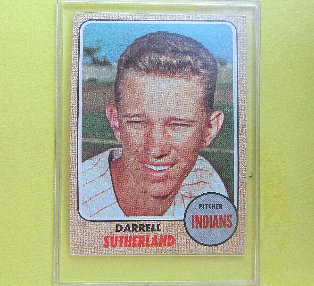 DARRELL SUTHERLAND 1968 VINTAGE Topps #551 Outfield Cleveland Indians ...