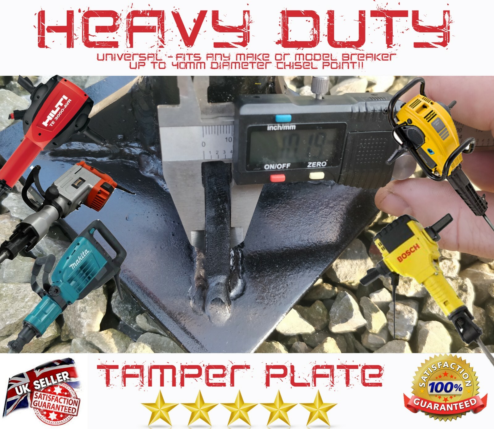UNIVERSAL Heavy Duty Tamper Compactor Vibrating Plate Rammer HILTI ...
