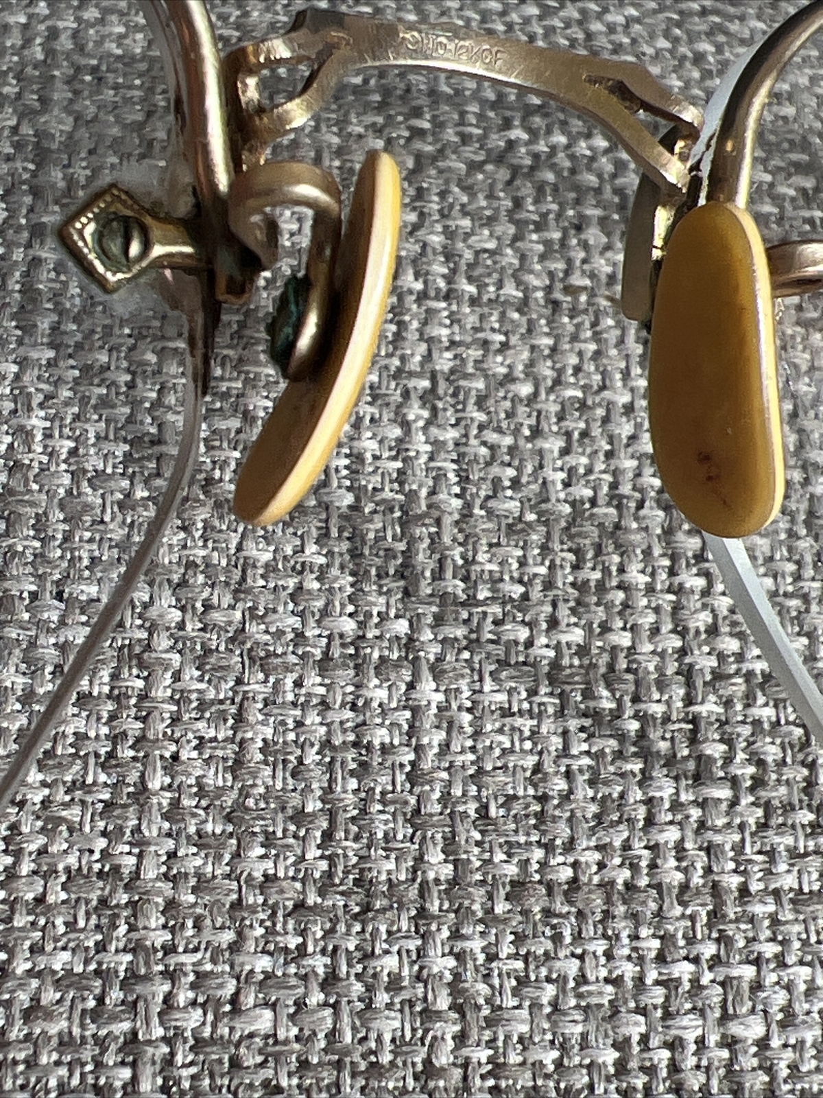 Vintage Half Rim Eyeglasses Antique 1/10 12K GF Rimwa… - Gem