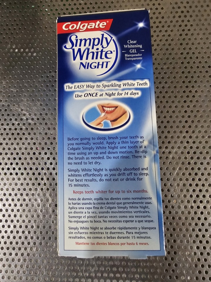 Colgate Simply White NIGHT Discontinued Clear Whitening Gel NEW | eBay