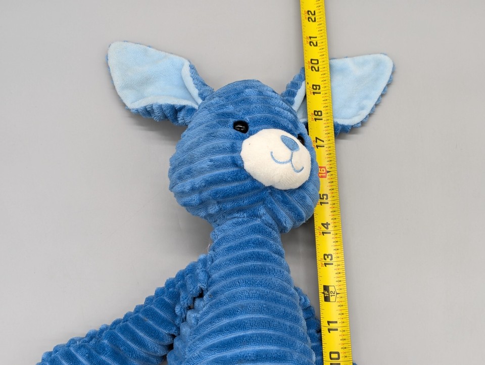 Walgreens Blue Ribbed Bunny Rabbit 15" Plush Stuffed Animal Toy Lovey ...