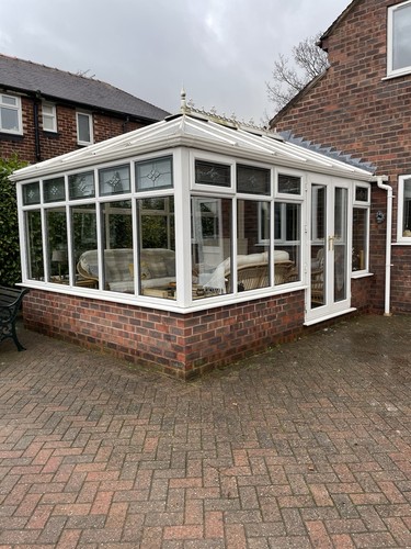 Conservatory White UPVC with French Doors | eBay UK