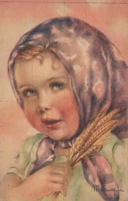 CARTOLINA TEMATICA BAMBINI INFANZIA FELICITA GIOCHI ANIMALI FIORI NON ...