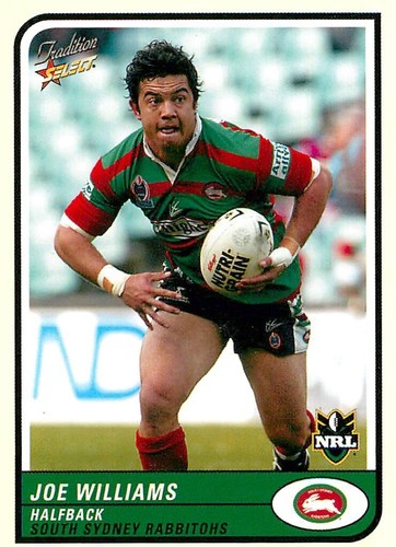 2005 SOUTH SYDNEY RABBITOHS NRL Card JOE WILLIAMS | eBay Australia