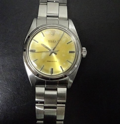 Rolex Oyster Precision Ref.6427 1972 Antique Gold Dial Hand Winding ...