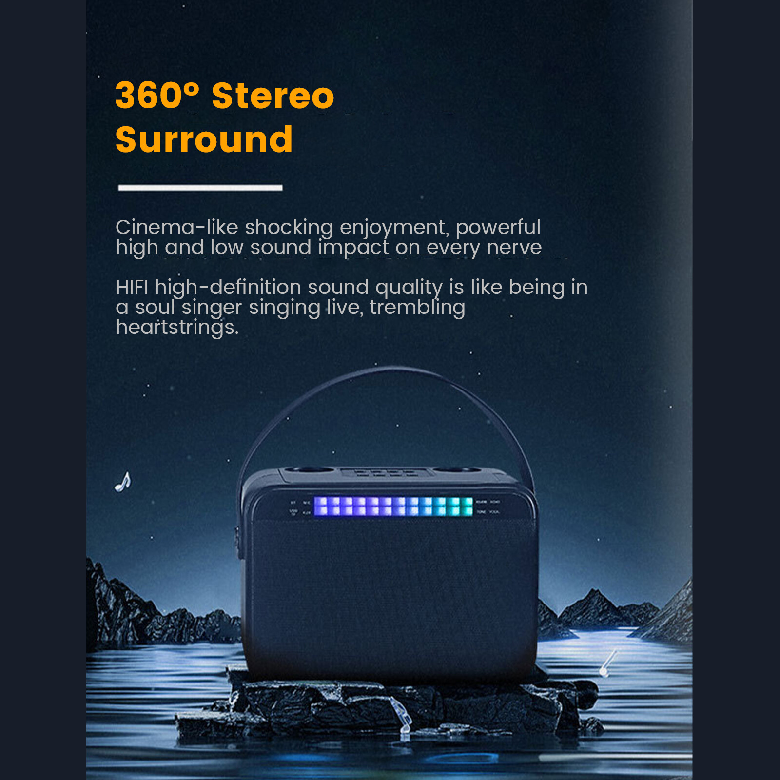 Multi-function Speaker Subwoofer Audio 8D Surround Sound E8L1 | eBay