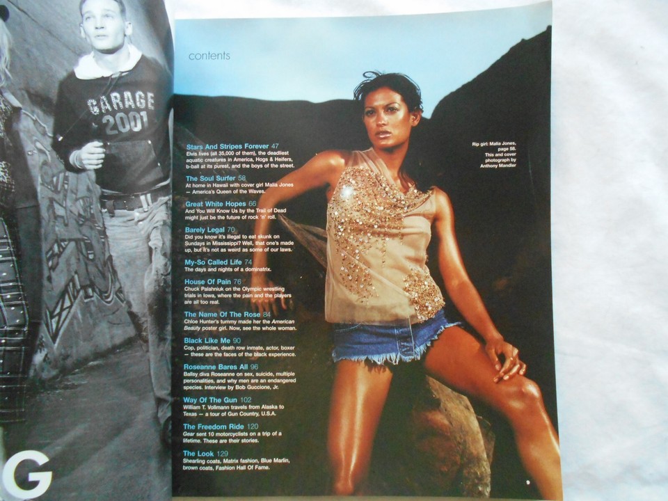 Gear Magazine-OCTOBER,2000 MALIA JONES | eBay