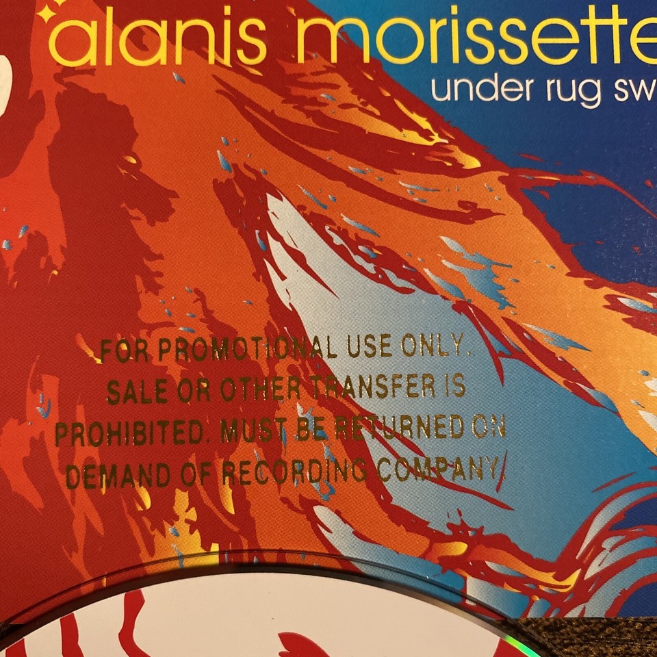 Alanis Morissette - Under Rug Swept - PROMOTIONAL CD *NO CASE* | eBay