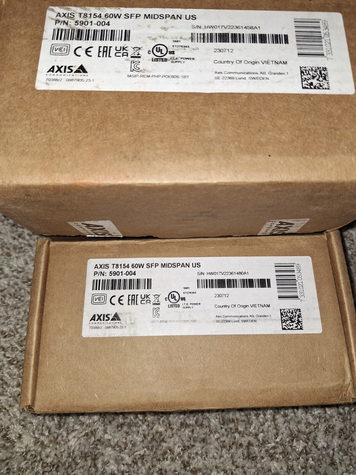 5901-004 AXIS T8154 60W SFP POE MIDSPAN | eBay