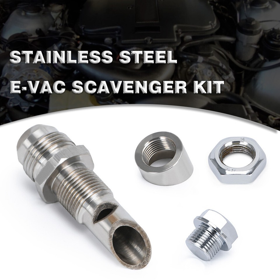 Exhaust Vacuum Kit Catch Can Vent E-VAC Scavenger Kit T304 SS E-VAC ...