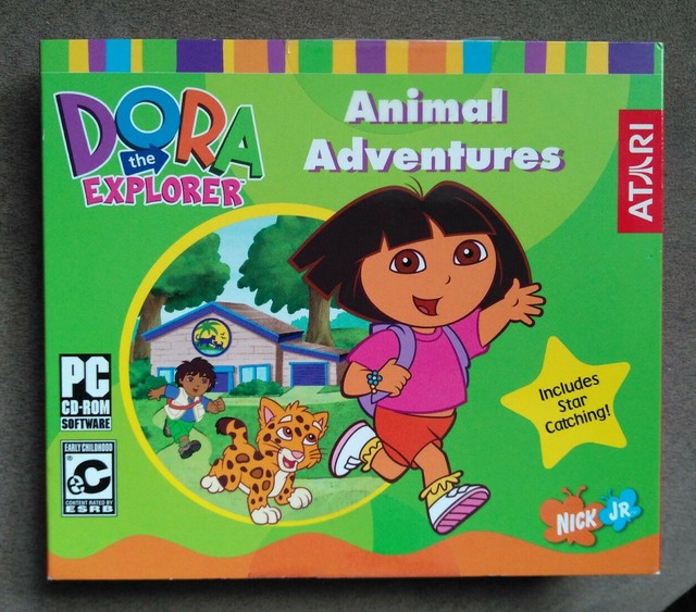 Dora The Explorer Atari PC CD-ROM Animal Adventures Game | eBay