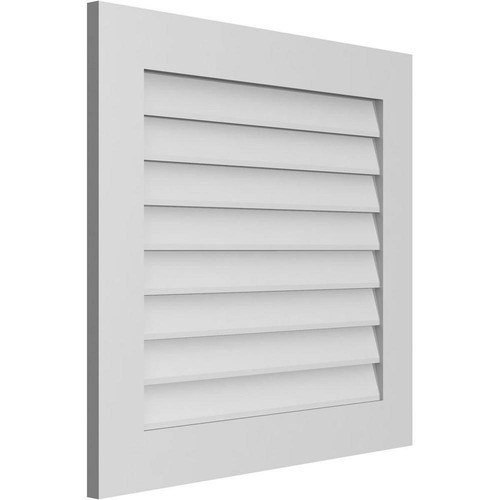 Ekena Millwork Gable Vent H28" x W30" x D1" Vertical Surface Mount PVC ...