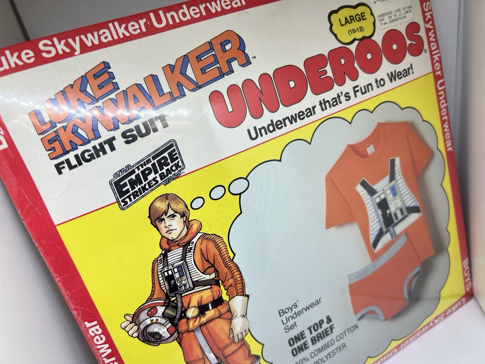 Star Wars Underoos Empire Strikes Back Luke Skywalker 1981 Brand New ...