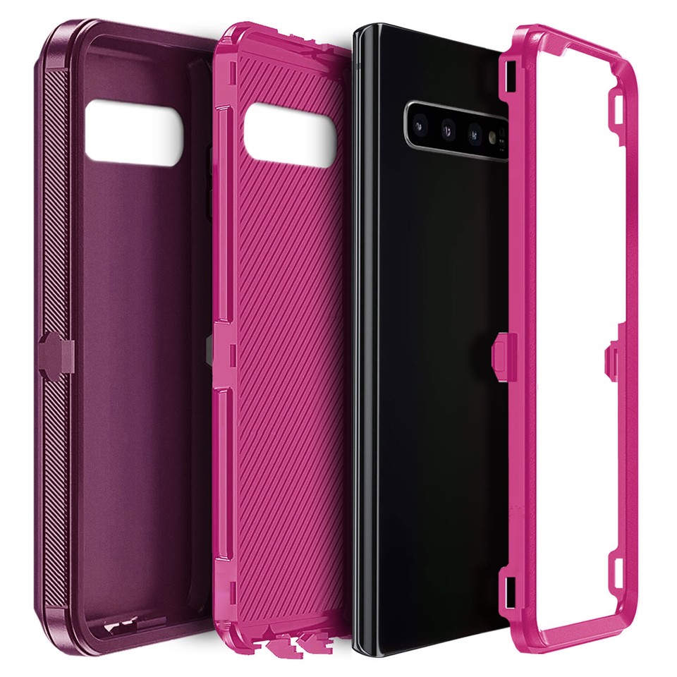 For Samsung Galaxy S10/S10+/S10e Heavy Duty Phone Case Cover w/ Screen ...