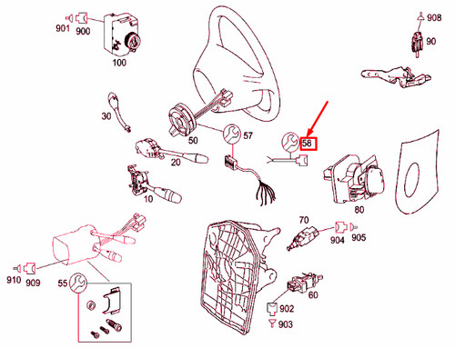 NEW MERCEDES-BENZ A W169 PRIMER PALLET WIRING HARNESS A0025402205 OEM ...