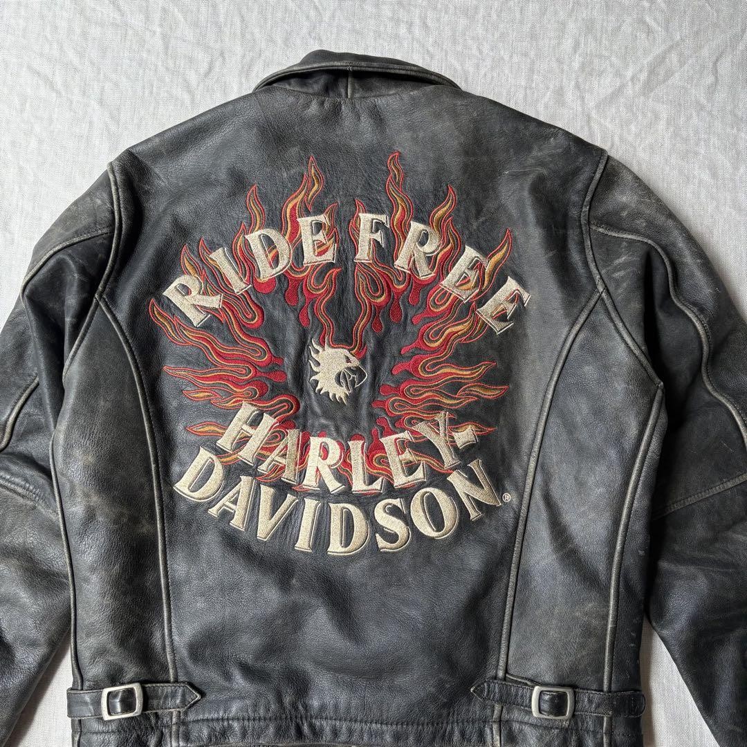Harley Davidson Jacket Logo HARLEY DAVIDSON Embroidered Logo Zip Moto