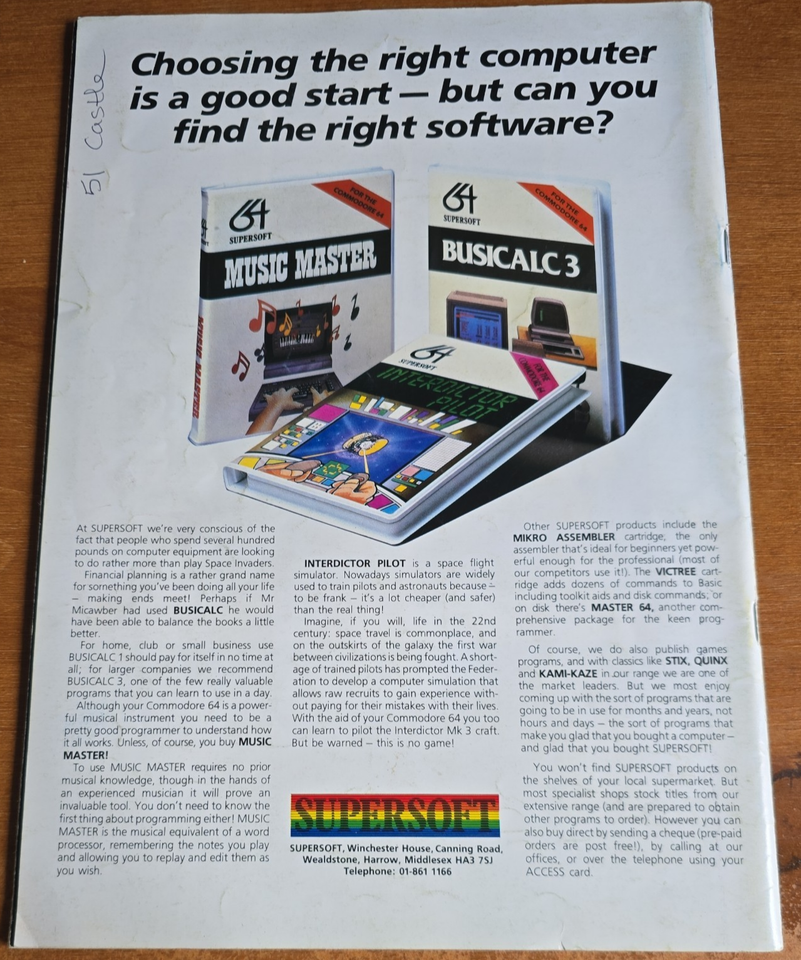 Your 64 Magazine April 1985 Issue 8 - Commodore 64 C64 Video Games | eBay