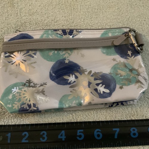 Thirty One Clear Clip Thermal Snowflake Sparkle Pouch | eBay