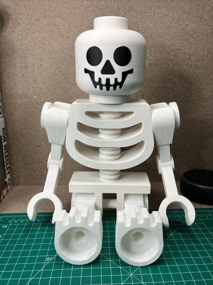 3D Printed Huge 16” Tall Lego Skeleton Minifig Fan Art | eBay