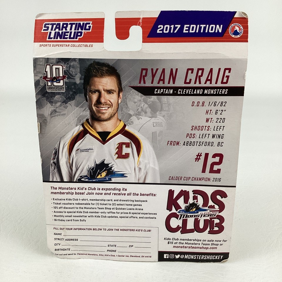 Starting Lineup Ryan Craig Cleveland Monsters Sports Superstar ...