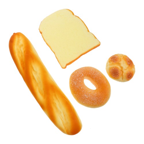 4Pcs Simulé Pain Modèle Ornement Enfant Pain Jouets Pain Photographie ...