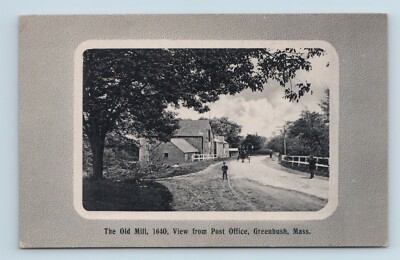 Greenbush MA Massachusetts The Old Mill View from Post Office Antique ...