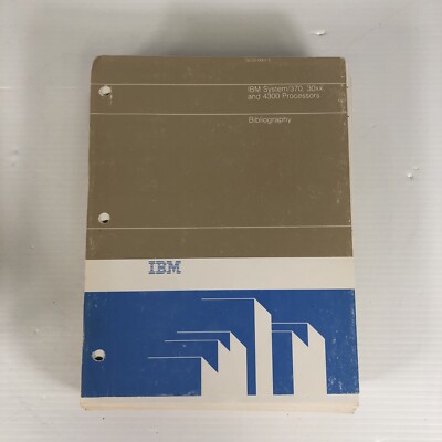 IBM SYSTEM /370, 30XX AND 4300 PROCESSORS BIBLIOGRAPHY | eBay