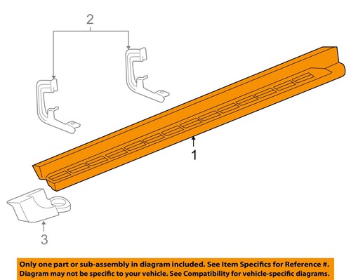GM OEM 07-14 Escalade Pillars, Rocker Floor Running Board-Running Board ...