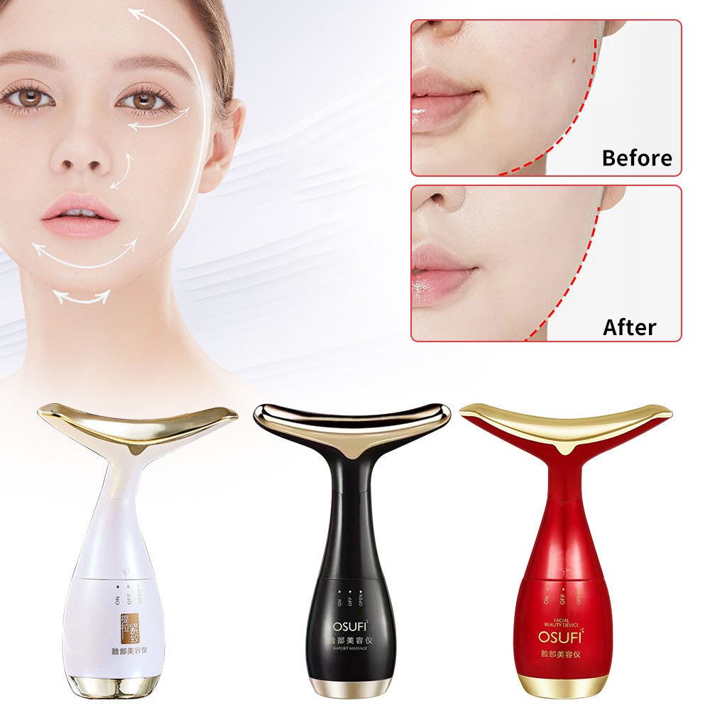 Neck Face Massager Beauty Device, Anti-wrinkle V-Shaped Skin Firming ...