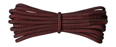 Strong 3.5mm Walking Hiking Boot Laces - Black and Red - Brasher ...