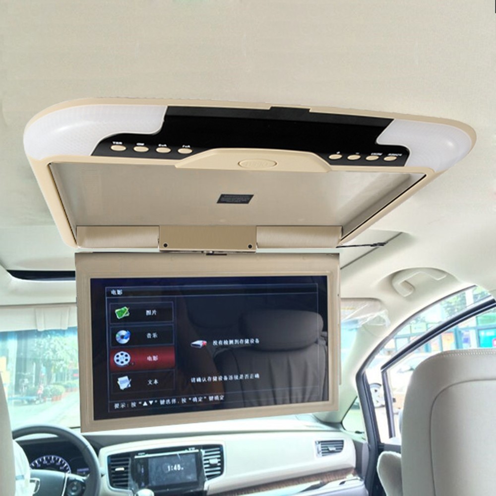 13inch Car Roof Monitor LCD TFT Overhead Flip Down Car Ceiling Screen ...