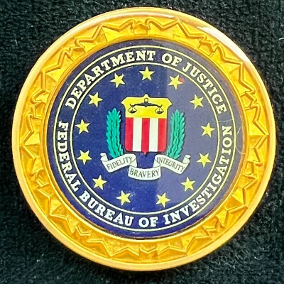 FBI Department of Justice Challenge Coin | eBay