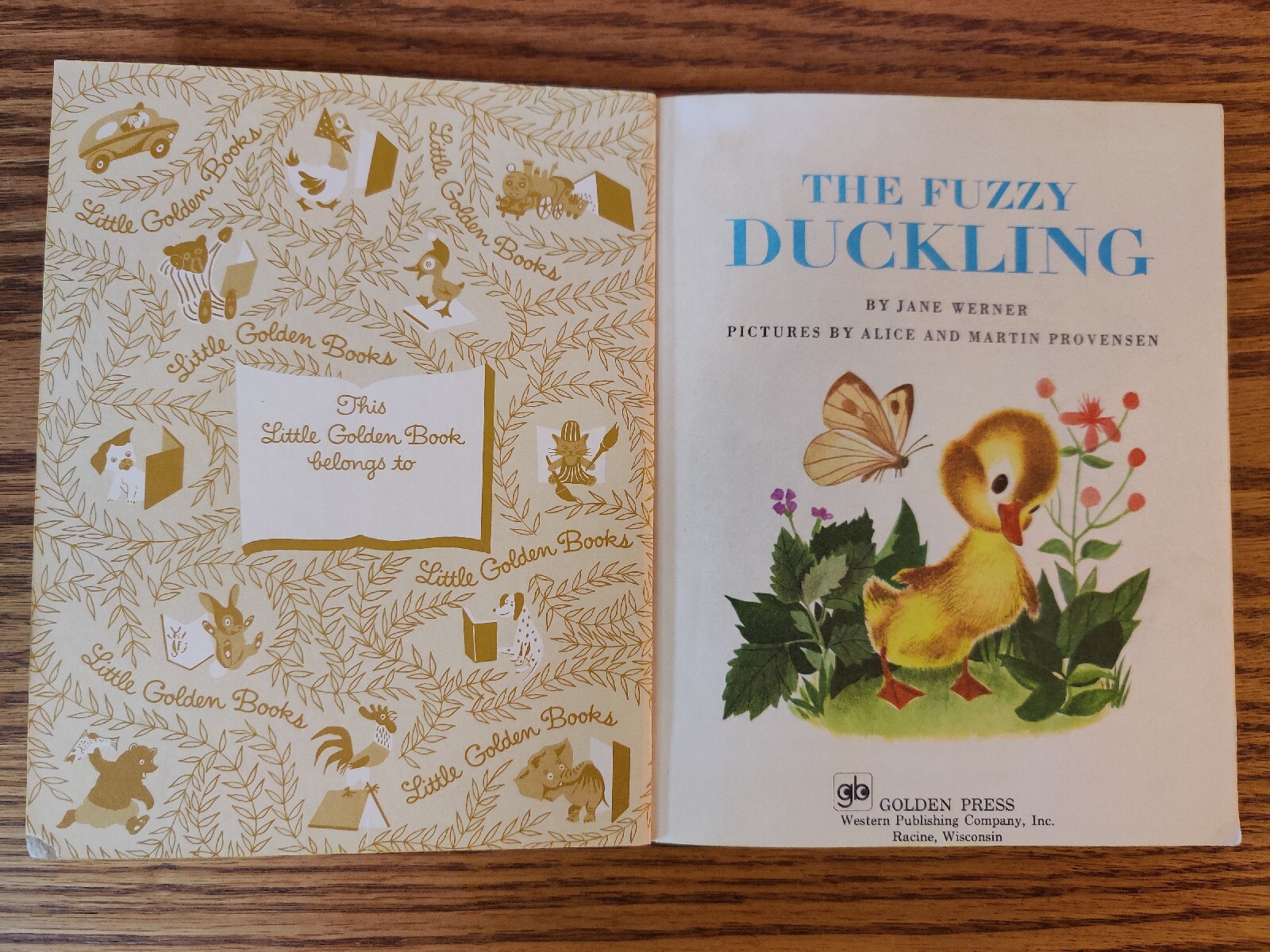 The Fuzzy Duckling Vintage Little Golden Book Tenth Printing 1972 | eBay