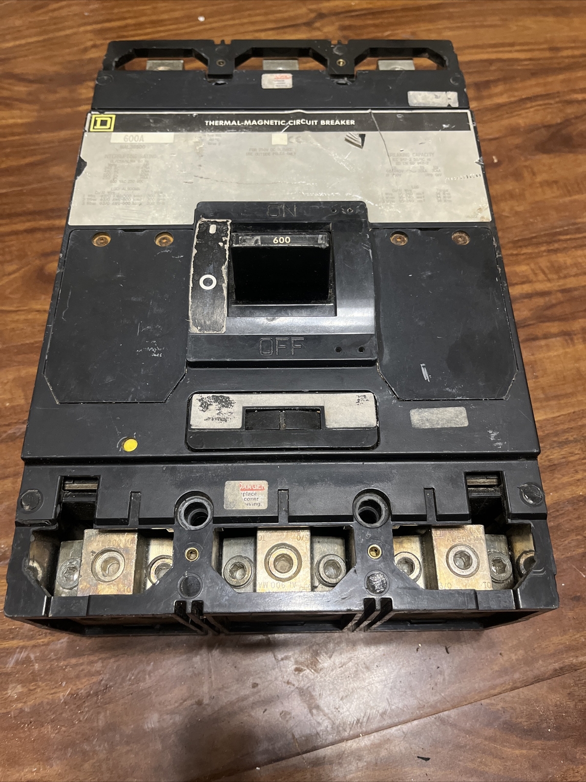 Square D MAL36600 600 Amp 3 Pole Circuit Breaker | eBay