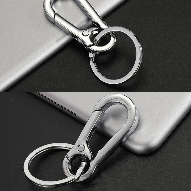 Men Stainless Steel Gourd Buckle Keychain Waist Belt Clip Anti-lost ...