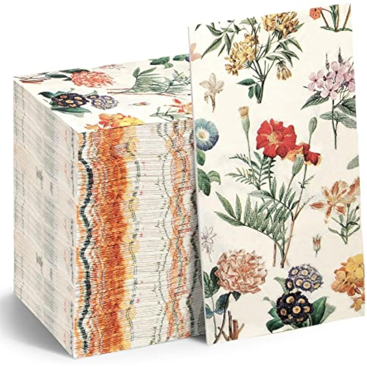 Floral paper napkins watercolor floral guest napkins vintage wild flow ...