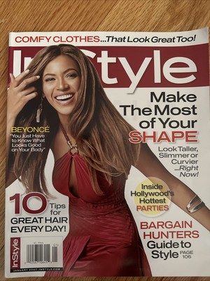 2004 & 2007 JANUARY IN STYLE MAGAZINE - BEYONCE FRONT COVER - FASHION ...