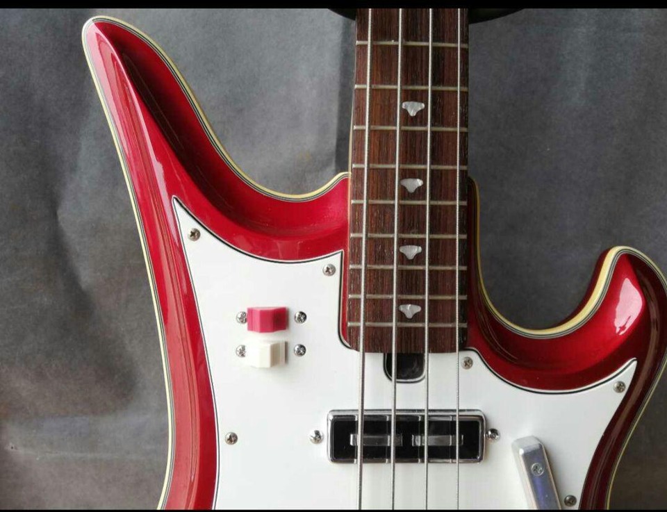 Electric Bass Guitar Teisco SPB200 Reissued Spectrum Metallic Red | eBay