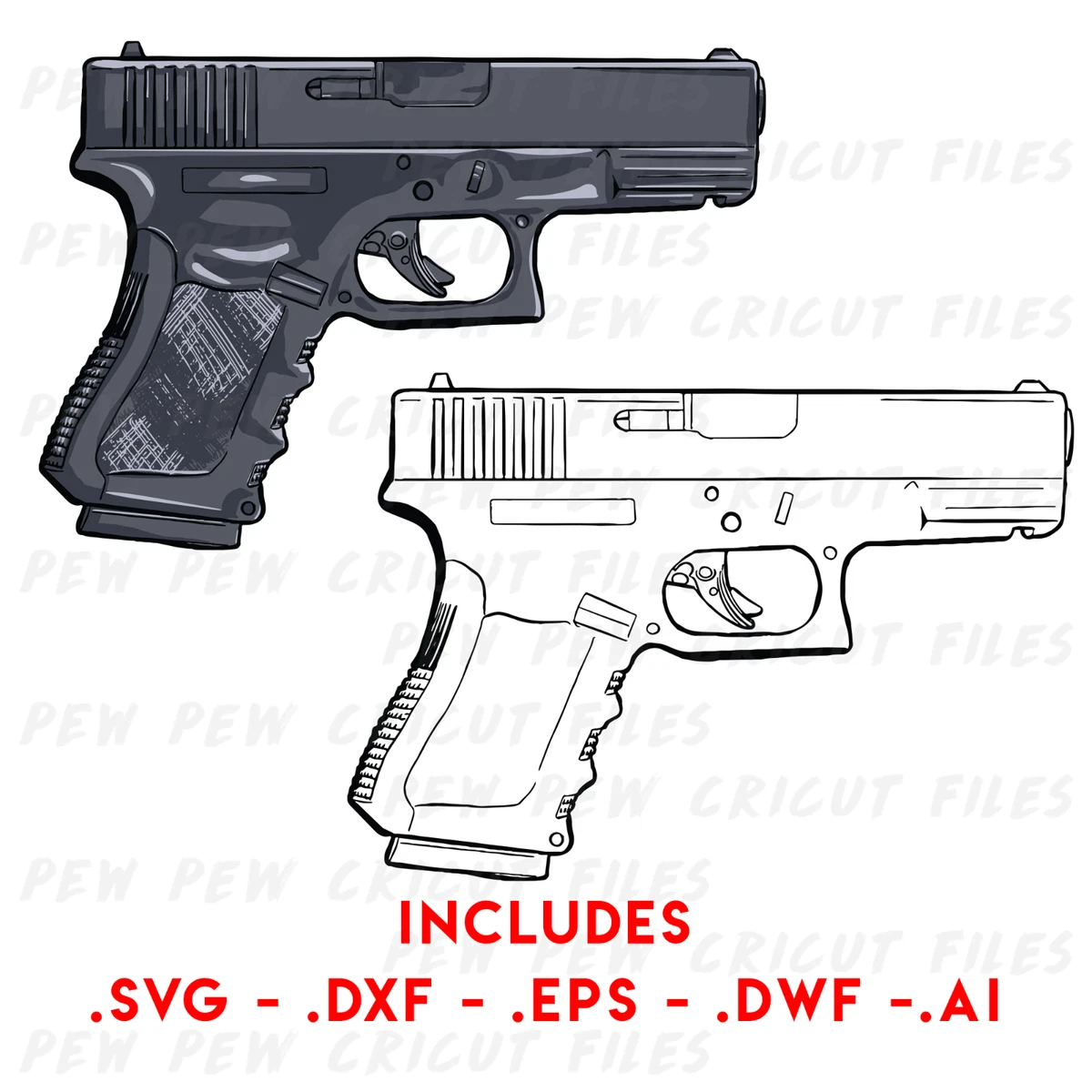 Glock 19 Clip Art