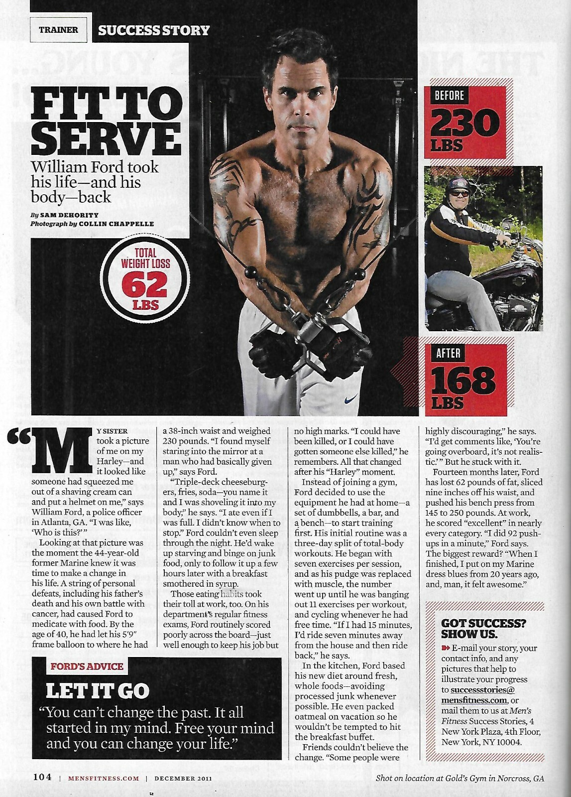 Men's Fitness Magazine Josh Holloway Workout Muscle Gain Steve ...